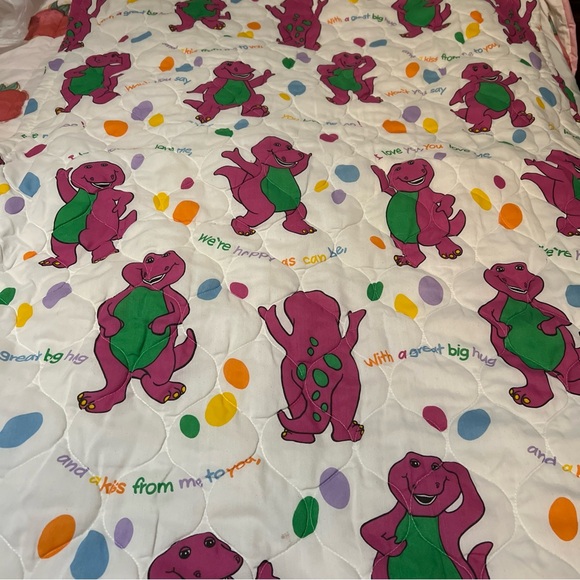 Source Unknown | Bedding | Vintage Barney Crib Quilt | Poshmark